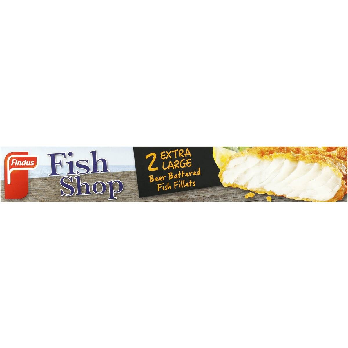 Findus Fish Shop Beer Battered Fish Fillets Extra Large 2pk 320g ...