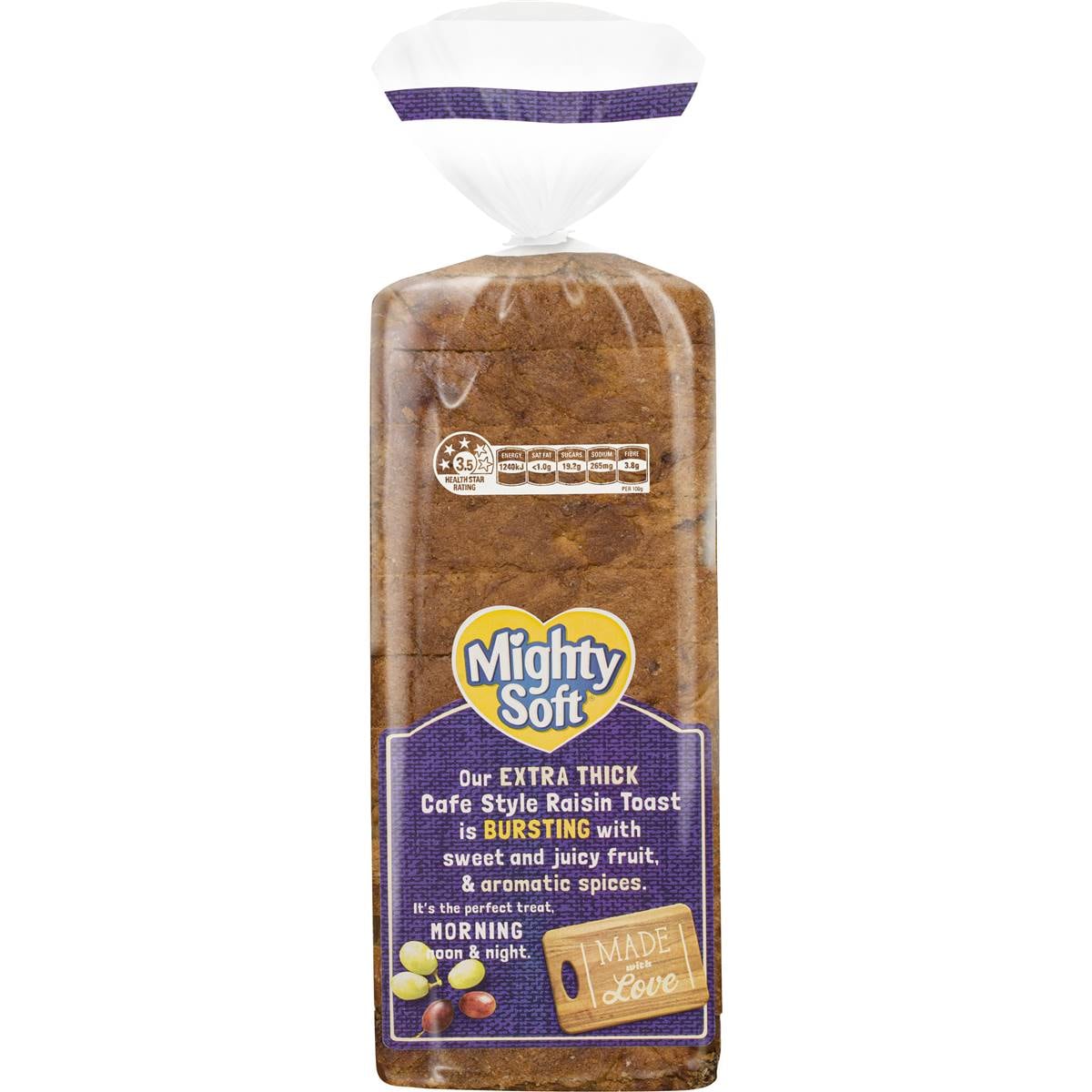 Mighty Soft Fruit Loaf Cafe Style 600g | Woolworths