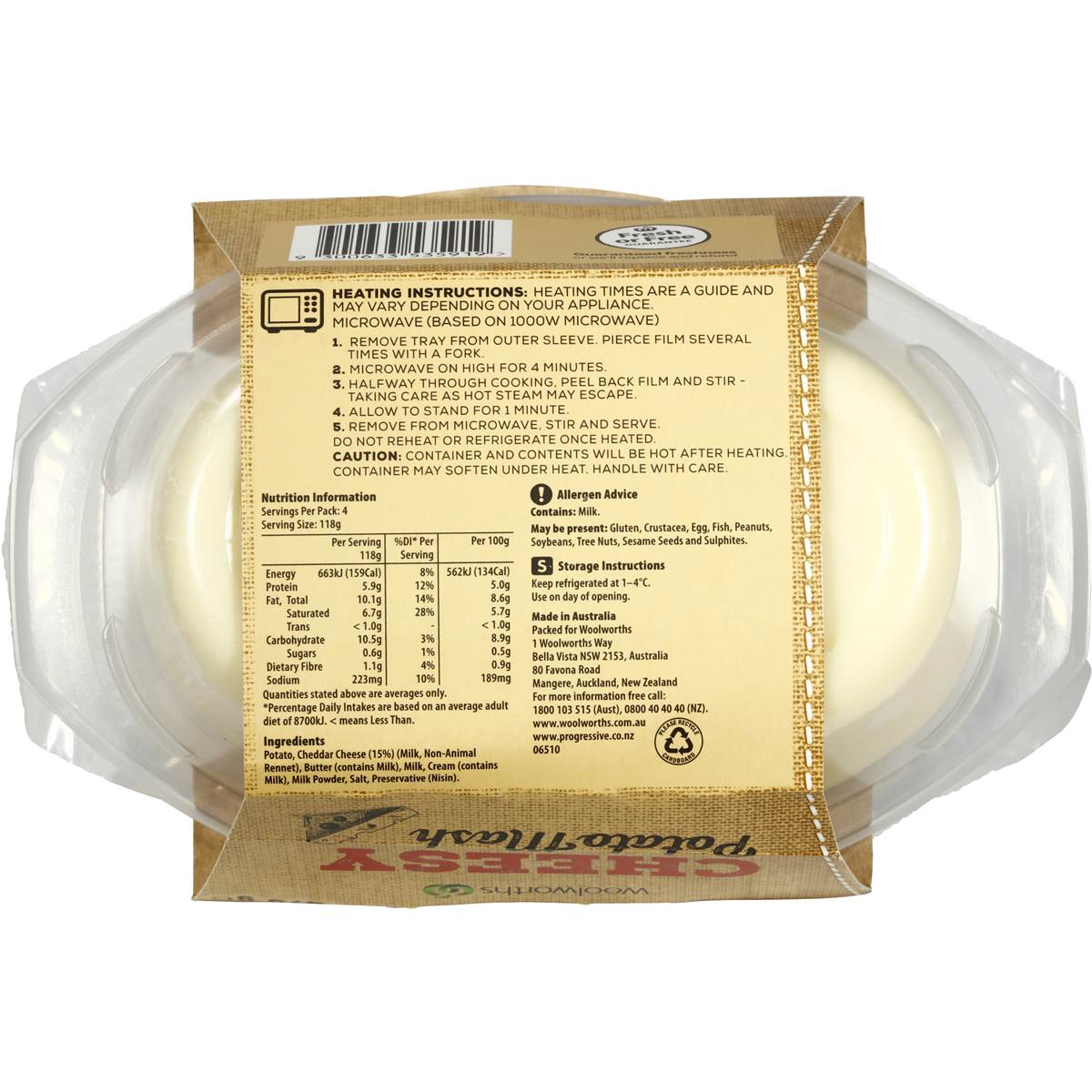 Woolworths Cheesy Mash 475g | Woolworths