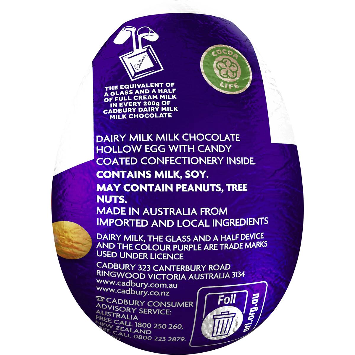 Cadbury Dairy Milk Humpty Dumpty Easter Egg 25g | Woolworths