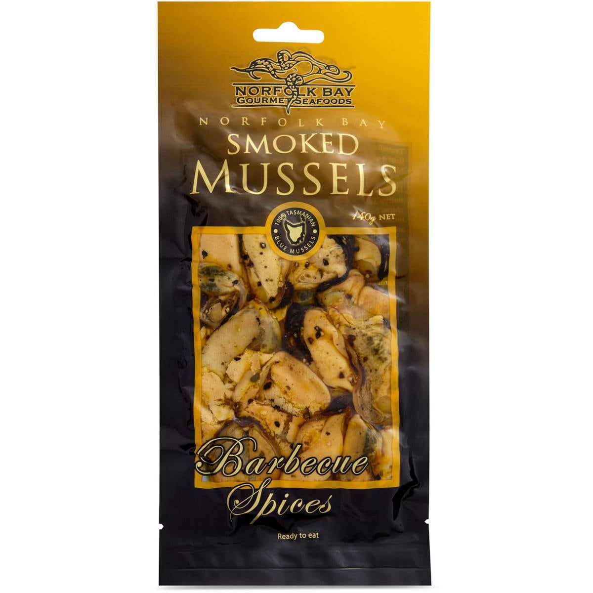 Norfolk Bay Smoked Mussels With Barbecue Spices 140g | Woolworths