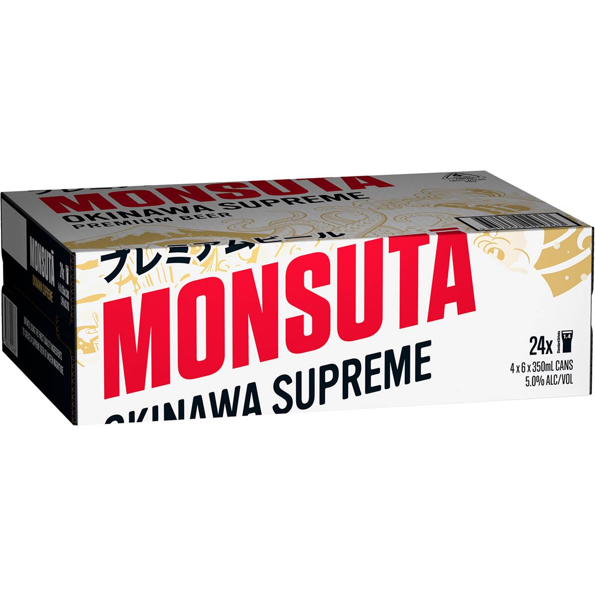 Monsuta Okinawa Supreme Premium Beer Cans 350ml X 24 Case | Woolworths