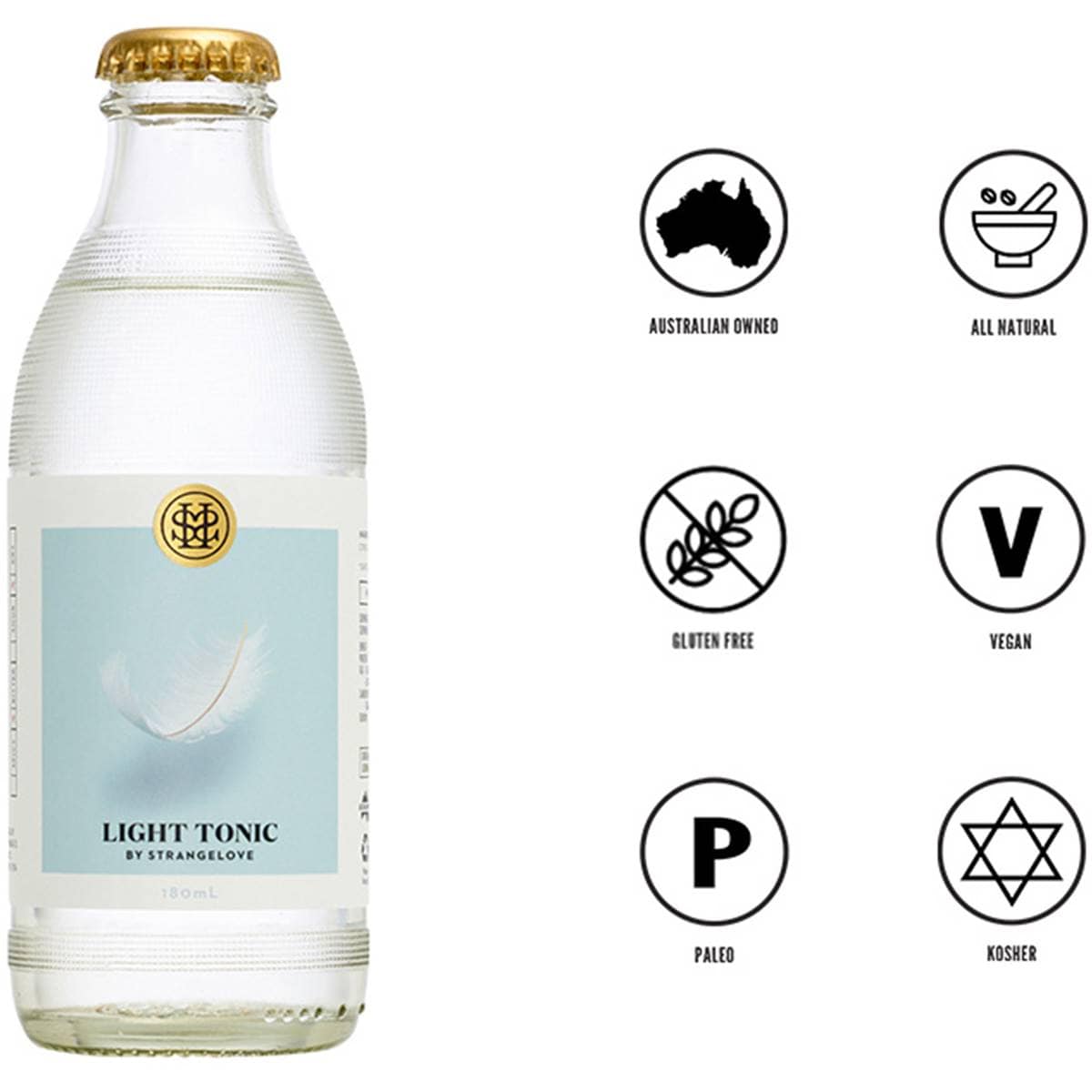 Strangelove Light Tonic 180ml X 4 Pack | Woolworths
