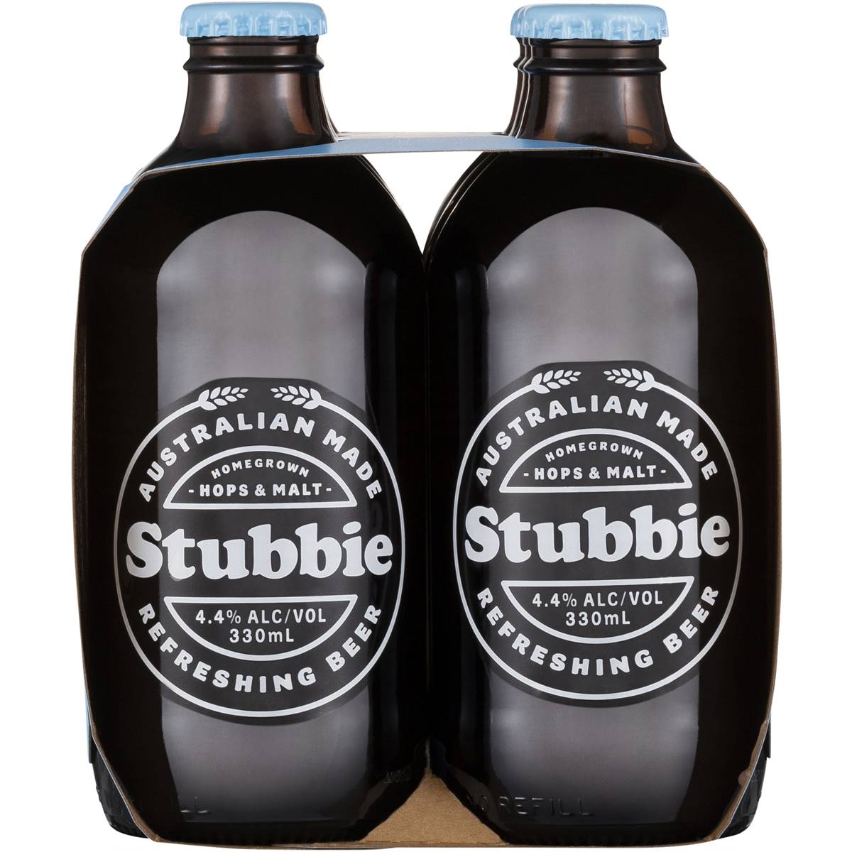 Stubbie Refreshing Beer Bottles 330ml X6 Pack | Woolworths