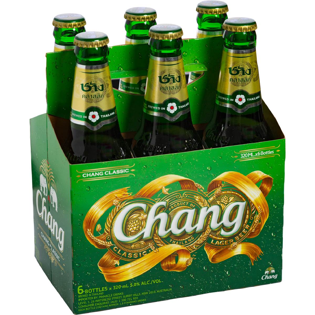 Chang's Beer Lager Bottles 320ml X 6 Pack | Woolworths
