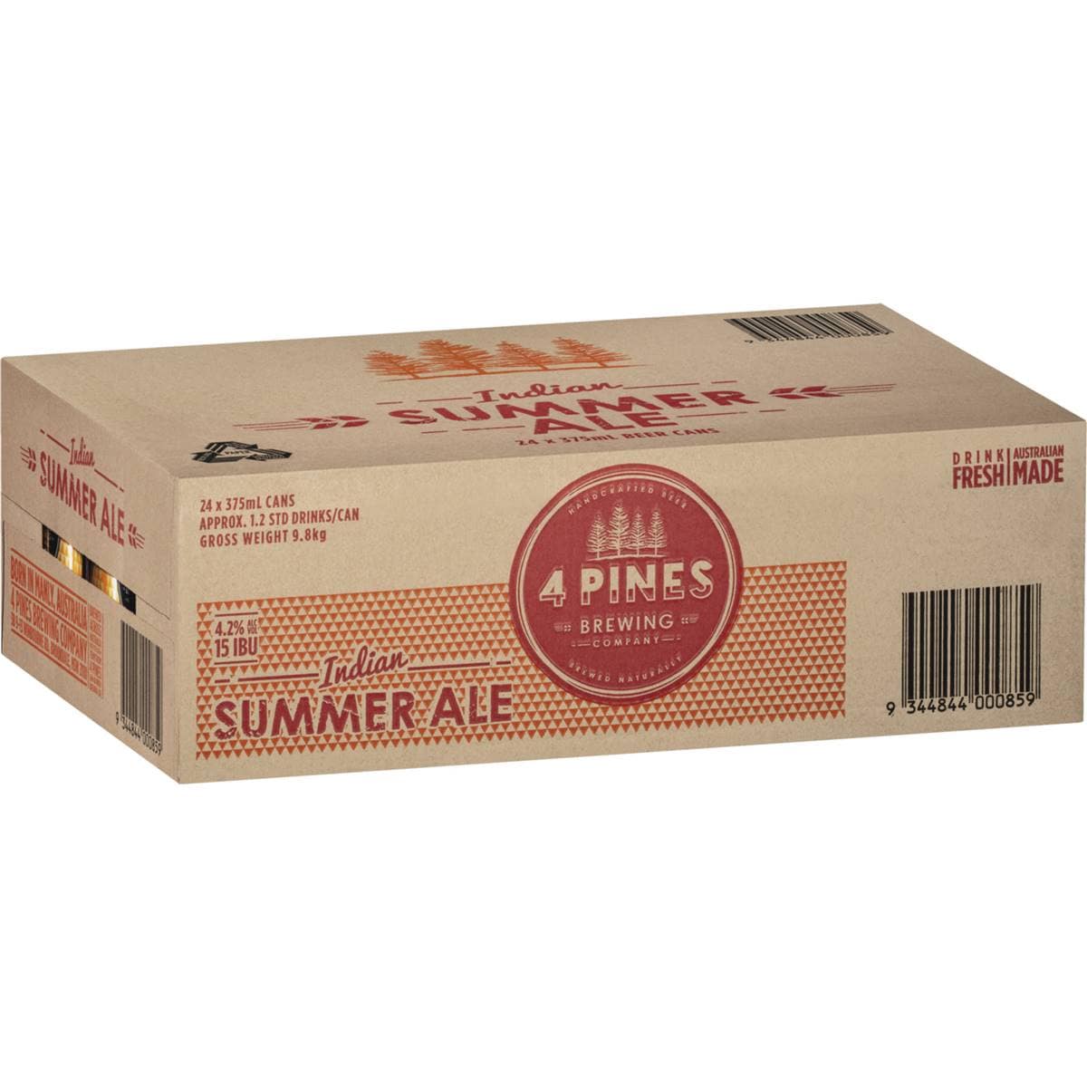 4 Pines Indian Summer Pale Ale Cans 375ml X 16 Pack | Woolworths