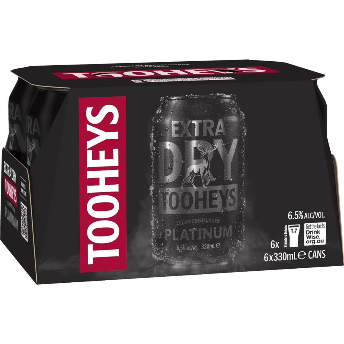 Tooheys Extra Dry Platinum Cans 330ml X 6 Pack | Woolworths