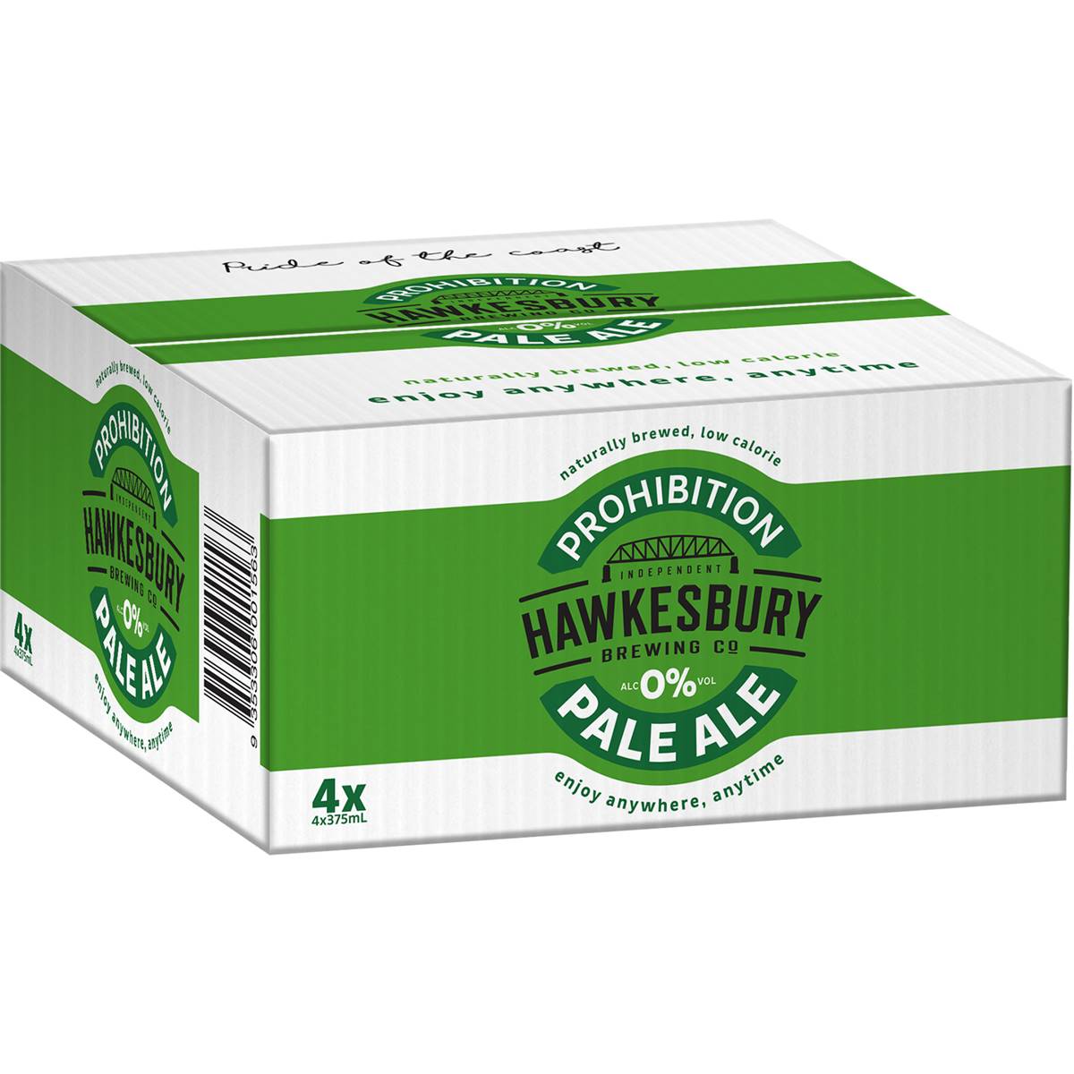 Hawkesbury Brewing Prohibition Pale Ale 0% Alcohol Cans 375ml X 16 Case ...