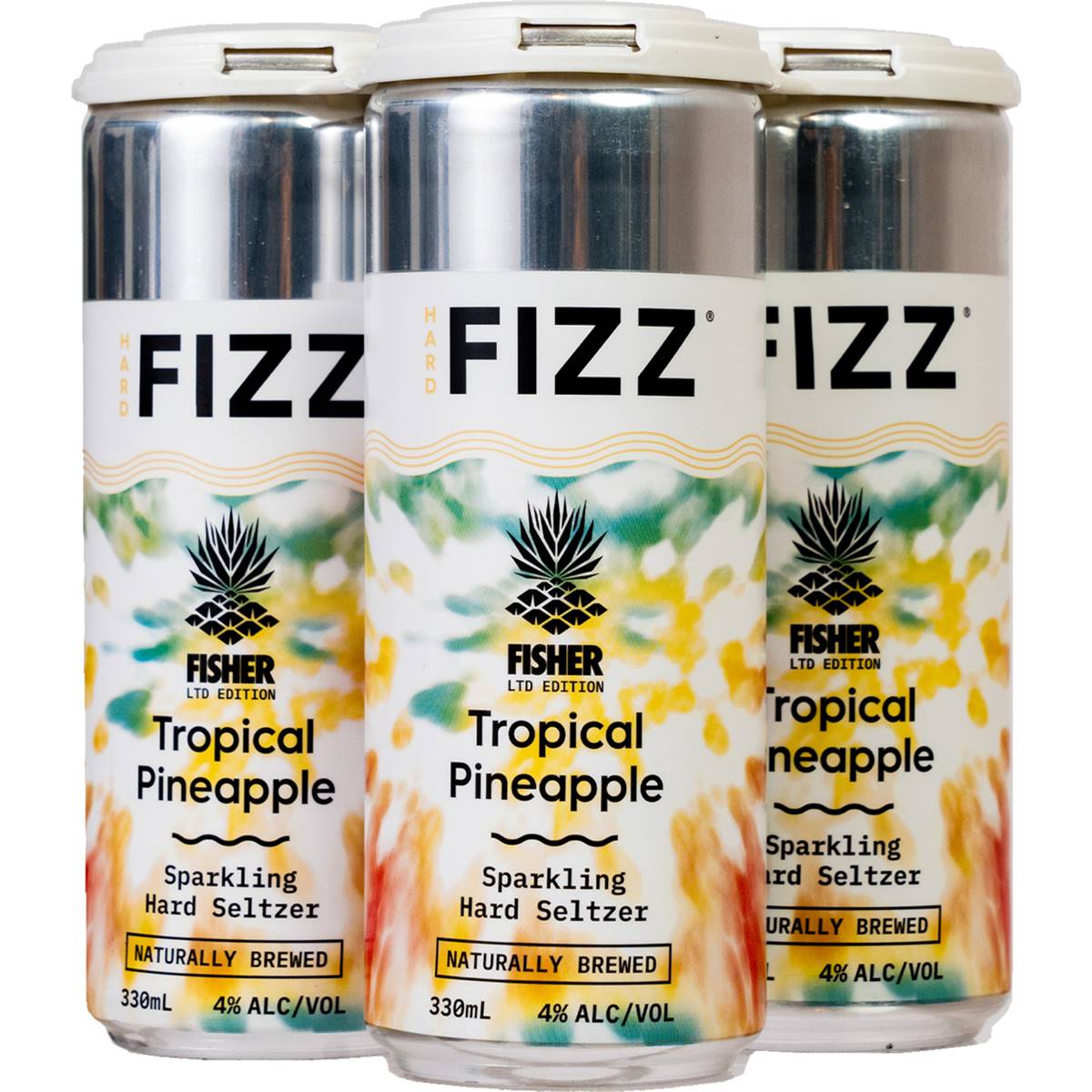 Hard Fizz Fisher Pine Seltzer 330ml X 4 Pack | Woolworths