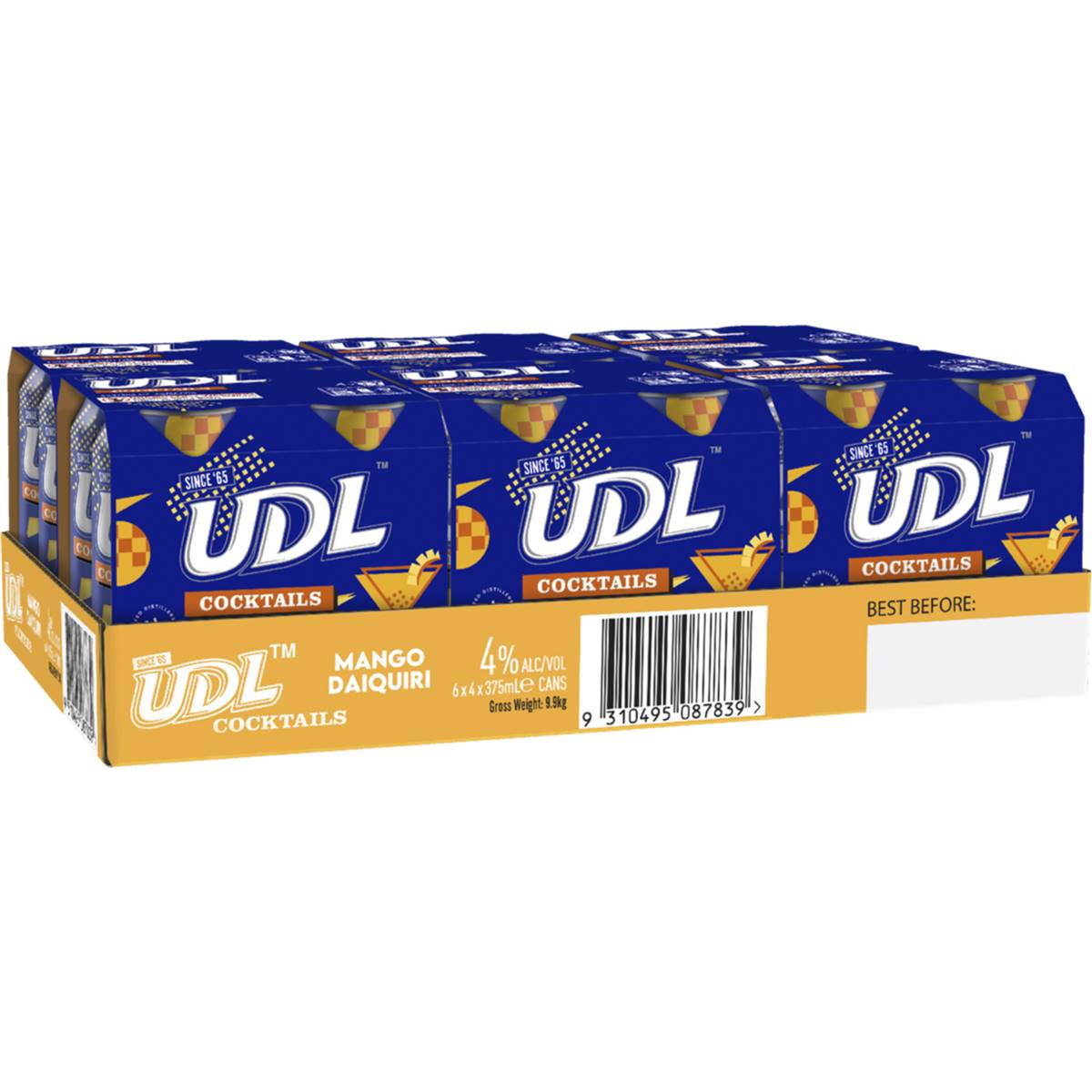 Udl Cocktail Mango Daquiri Can 375ml X 24 Case | Woolworths
