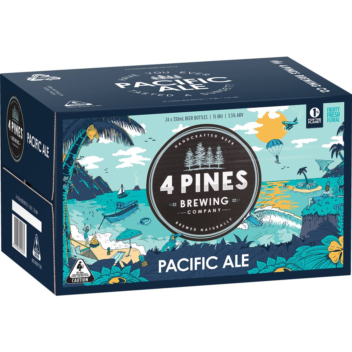4 Pines Pacific Ale Bottle 330ml X24 Pack | Woolworths