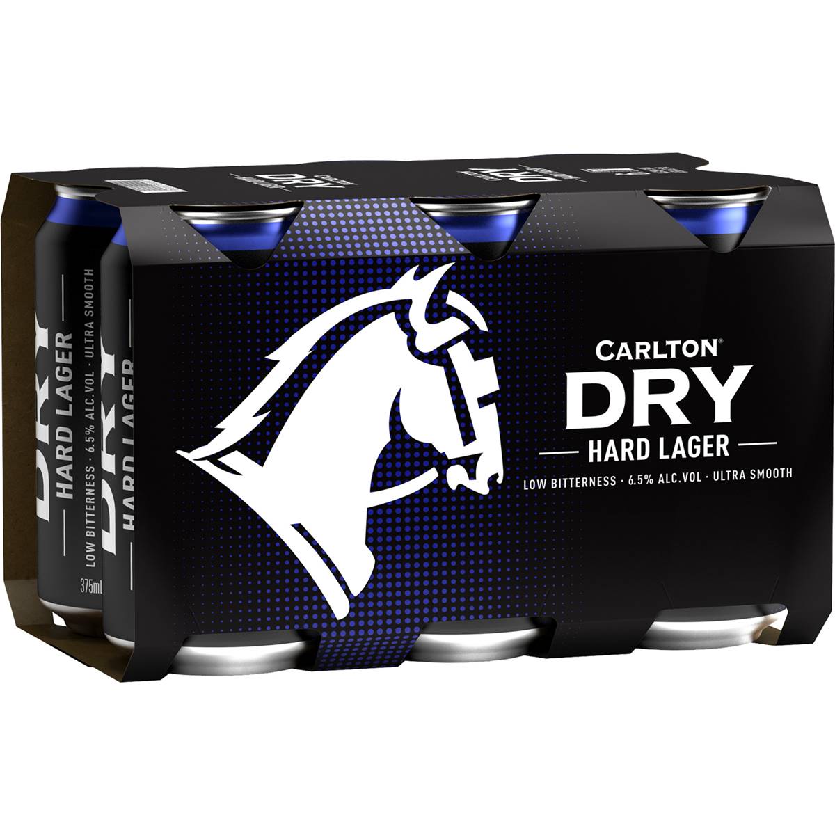 Carlton Dry Hard Lager Cans 375ml X6 Pack | Woolworths