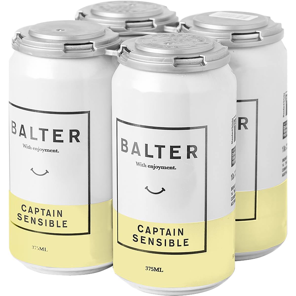 Balter Captain Sensible Cans 375ml X4 Pack | Woolworths