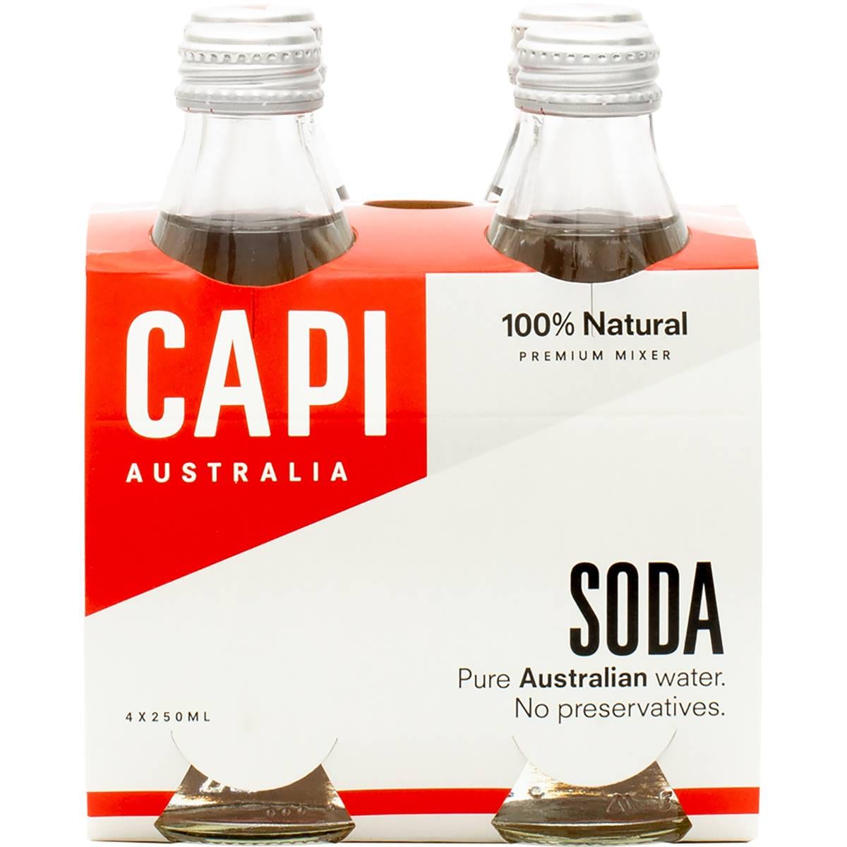 Capi Soda Water 250ml X4 Pack | Woolworths