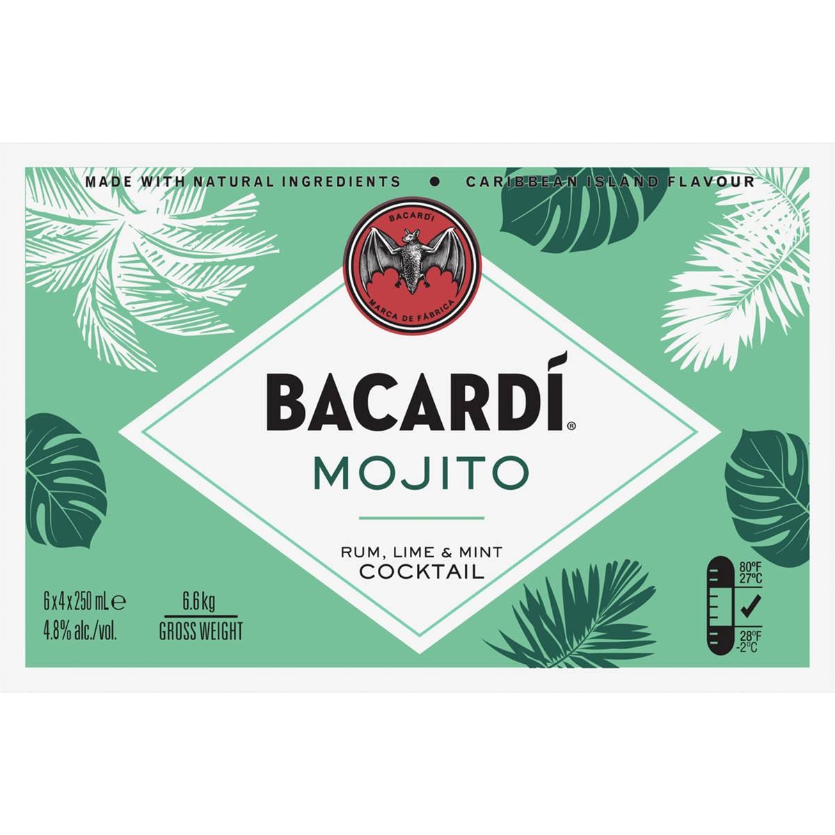 Bacardi Mojito Case 250ml X 24 Pack | Woolworths