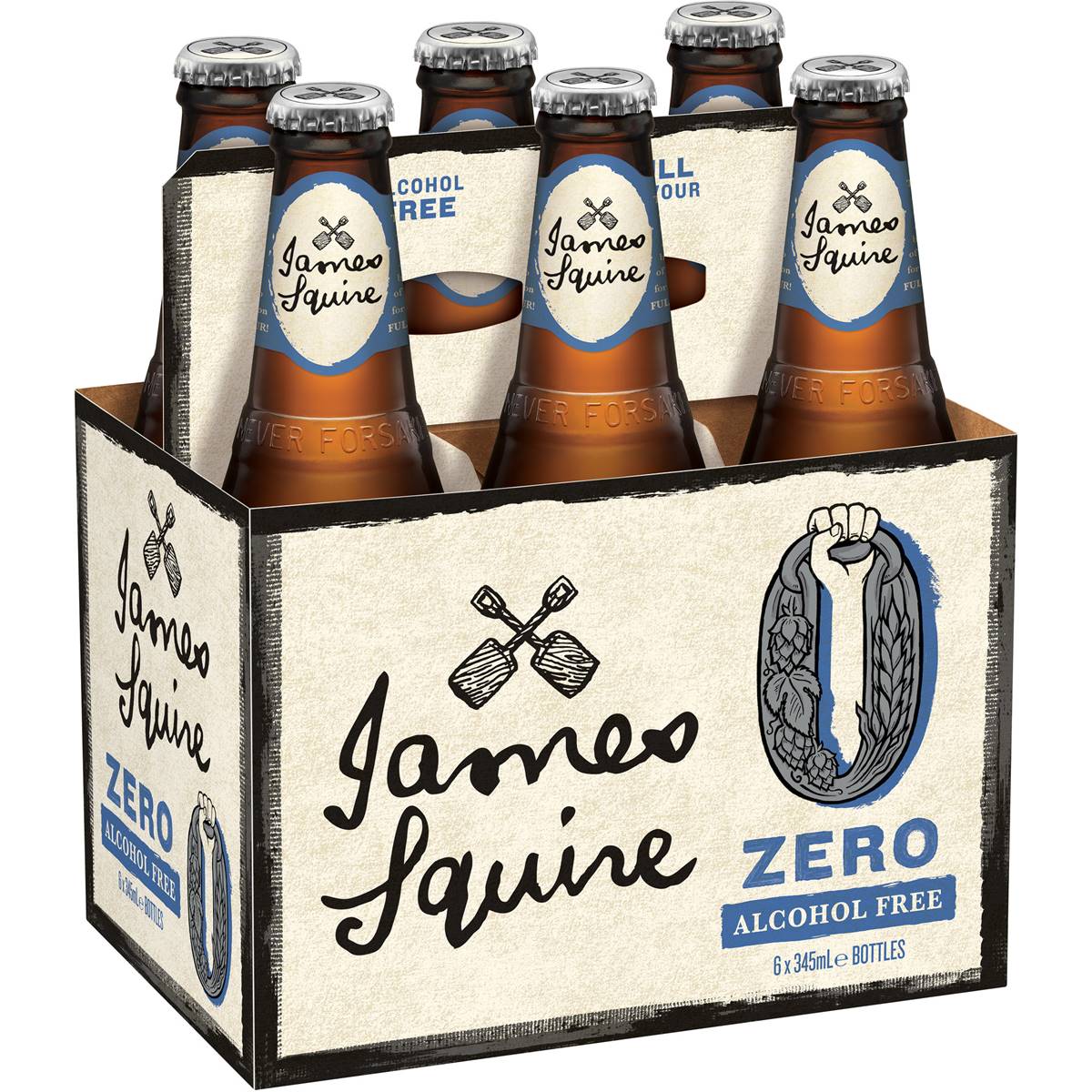 James Squire Zero Alcohol Bottles 345mlx 6 Pack | Woolworths