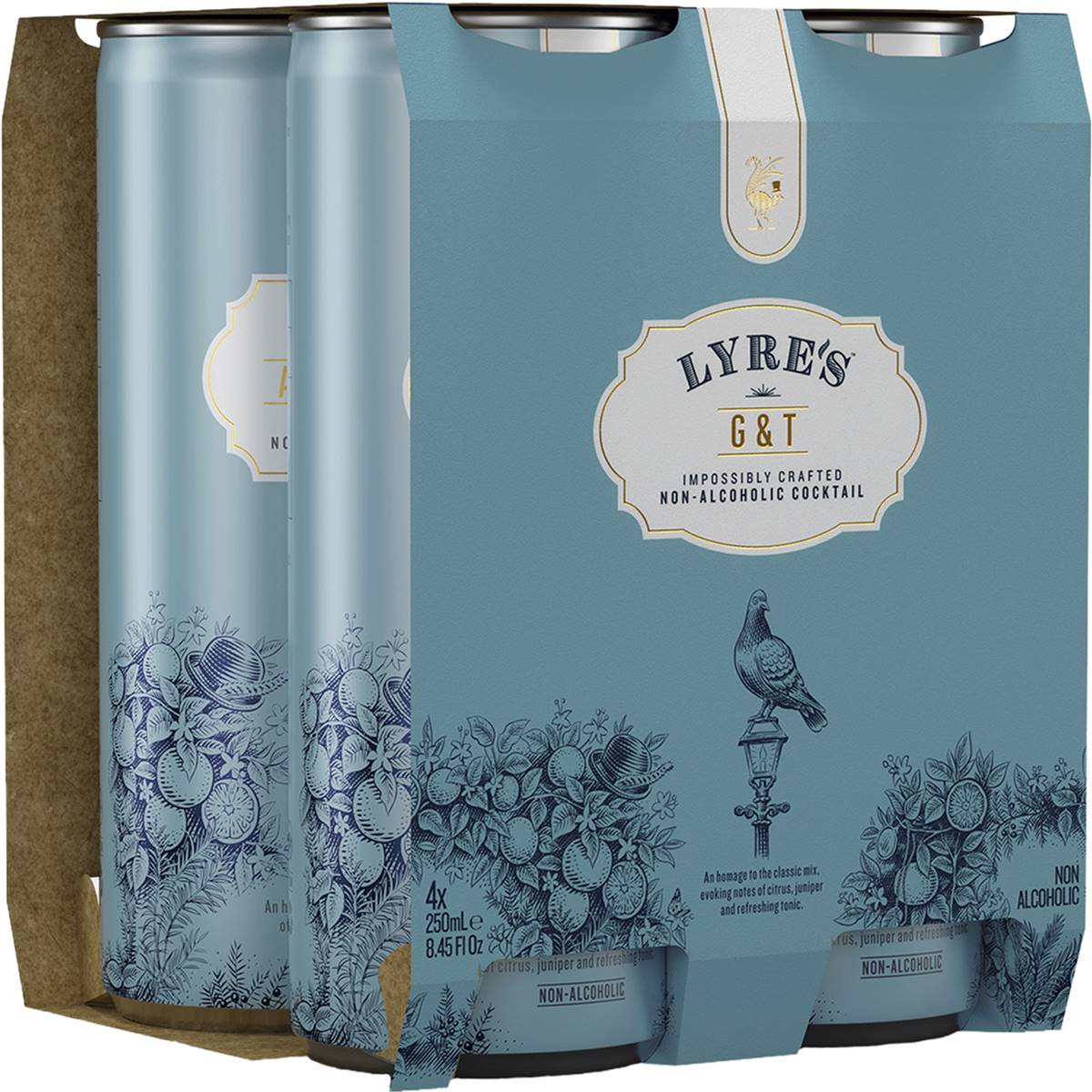 Lyre's Non Alcoholic G&t Cans 4x250ml | Woolworths