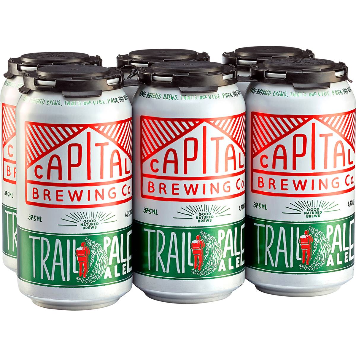 Capital Brewing Co Trail Pale Ale Cans 375ml X6 Pack Woolworths