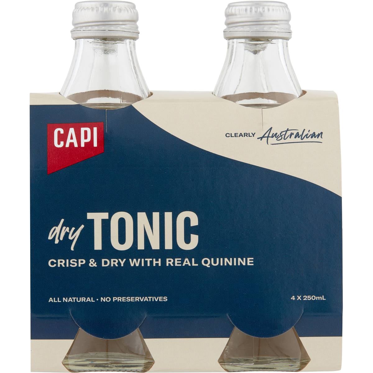 Capi Dry Tonic Bottles 250ml X4 Pack | Woolworths