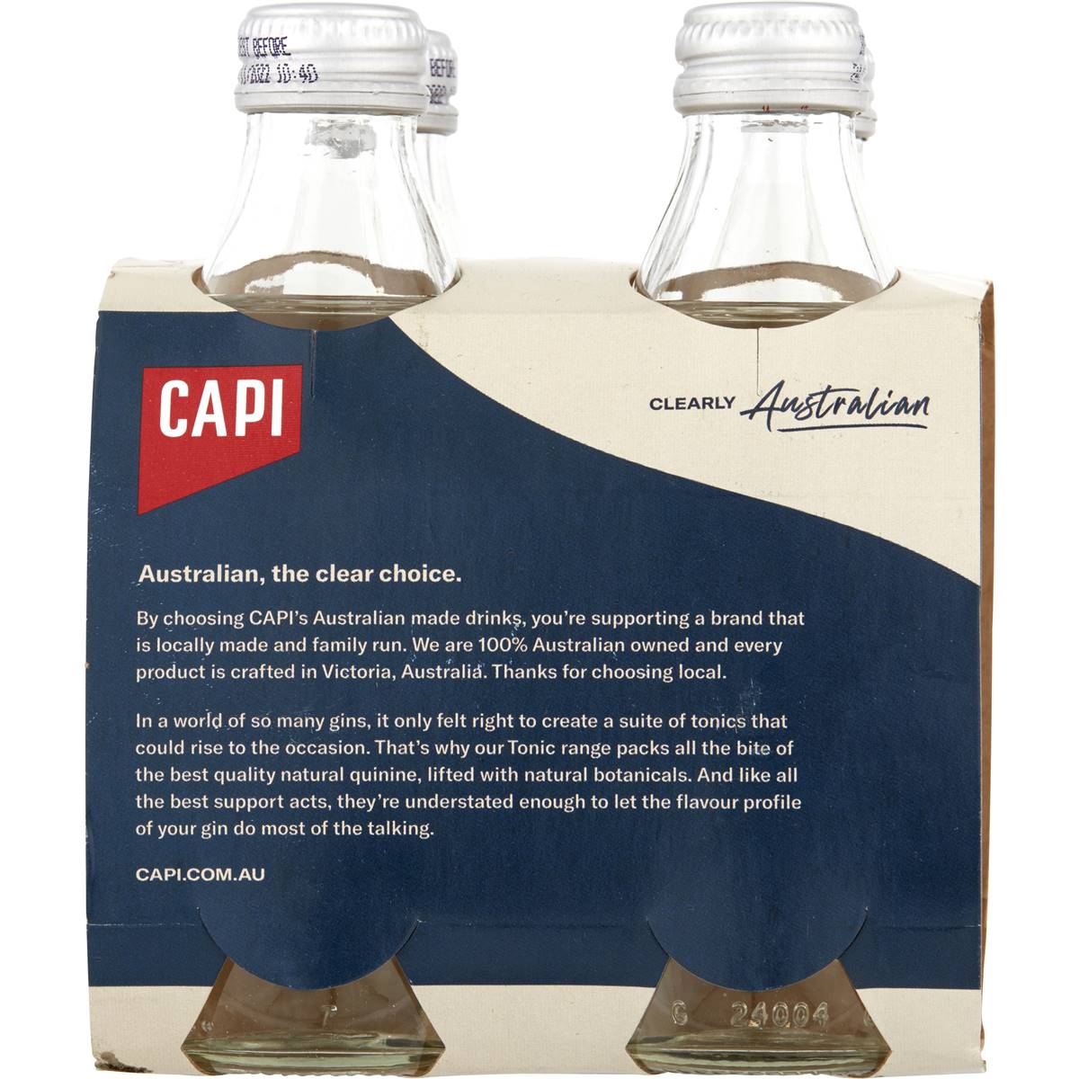 Capi Dry Tonic Bottles 250ml X4 Pack | Woolworths