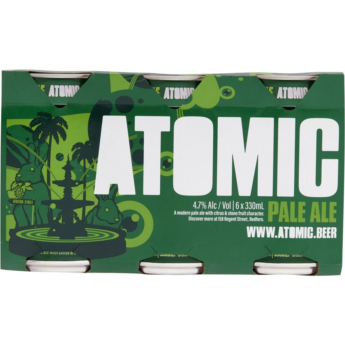 Atomic Beer Project Pale Cans 330ml X6 Pack | Woolworths