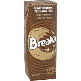 Breaka Iced Coffee Flavoured Milk 250ml X 6 Pack | Woolworths