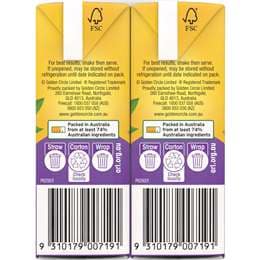 Golden Circle Fruit Drinks Lunch Box Poppers Multipack Golden Pash ...