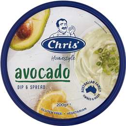Chris' Dips Avocado 200g | Woolworths