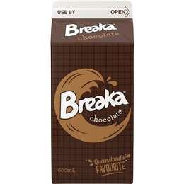 Breaka Chocolate Milk 600ml | Woolworths