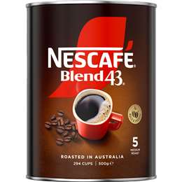 Nescafe Blend 43 Instant Coffee 500g | Woolworths