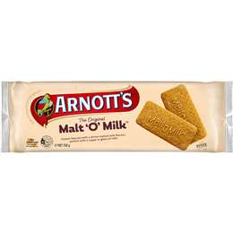 Arnott's Malt-o-milk Plain Biscuits Biscuits 250g | Woolworths
