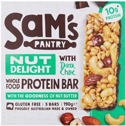 Sam's Pantry Nut Delight Protein Bar 5 Pack | Woolworths