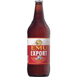 Emu Export Lager Long Neck 750ml Single | Woolworths