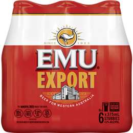 Emu Export Lager Bottle 375ml | Woolworths