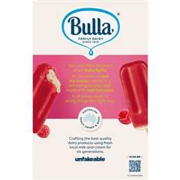 Bulla Splits Raspberry 10 Pack | Woolworths