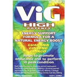Vig High Potency 30 Tablets | Woolworths