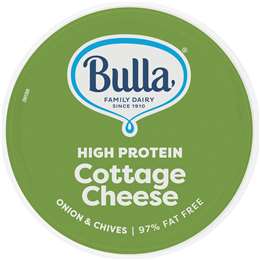 Bulla Cottage Cheese Onion & Chives 200g | Woolworths