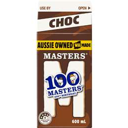 Masters Chocolate Milk 600ml | Woolworths