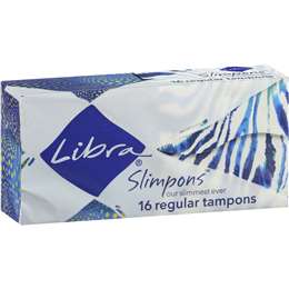 Libra Tampons Tapered Design Regular 16 Pack | Woolworths