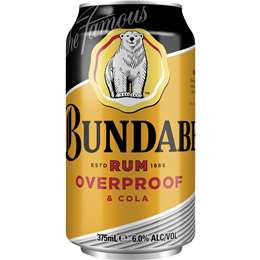 Bundaberg Op Rum & Cola Can 375ml | Woolworths