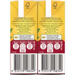 Golden Circle Apple Raspberry Poppers Lunch Box Fruit Drink Multipack ...