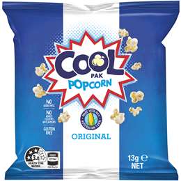 Cool Pak Popcorn Lunch Box Multipack Original 13g X16 Pack | Woolworths