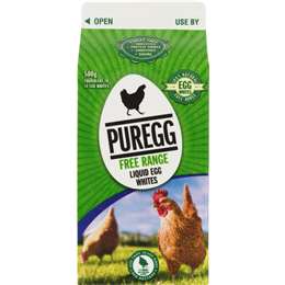 Puregg Free Range Liquid Egg White 500g | Woolworths