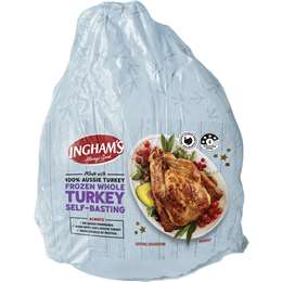 Ingham's Frozen Whole Turkey Self Basting 3kg | Woolworths