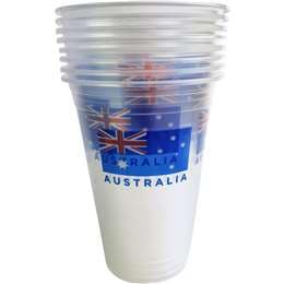 Australia Day Disposable Plastic Cups 8 Pack | Woolworths