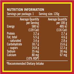 Foster Clark's Snak Pack Chocolate Flavoured Custard Pouch 120g ...