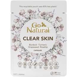 Go Natural Clear Skin Capsules 30 Pack | Woolworths