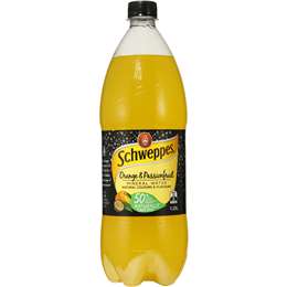 Schweppes Orange & Passionfruit Mineral Water 1.25l | Woolworths