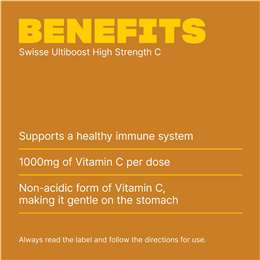 Swisse Ultiboost High Strength C Tablets For Immune Health 150 Pack ...
