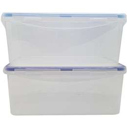 Essentials Reusable 2.5l Containers 2 Pack | Woolworths